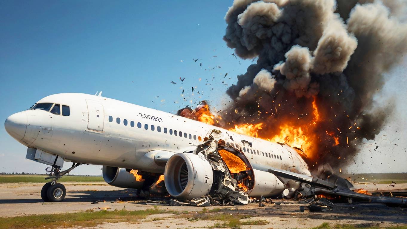 Аварийная посадка - Взлетно-посадочная полоса ЗАКОНЧИЛАСЬ! Отказали двигатели.