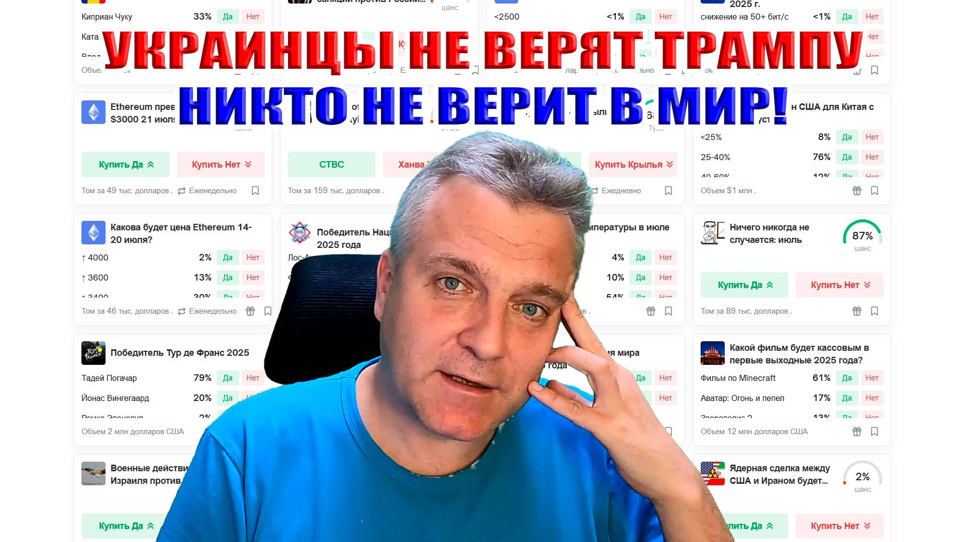 Украинцы не верят Трампу! Никто не верит в МИР! Лучшие эксперты - это дилетанты!