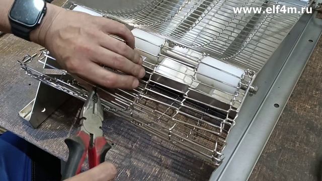 Ремонт сетки транспортера машины панировочной ИПКС-130(Н)