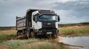 Испытания самосвала БАЗ в реальных условиях