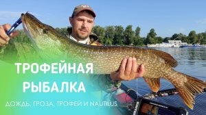 ДОЖДЬ, ГРОЗА, ТРОФЕЙ И NAUTILUS!!! ТРОФЕЙНАЯ РЫБАЛКА НА ВОЛГЕ