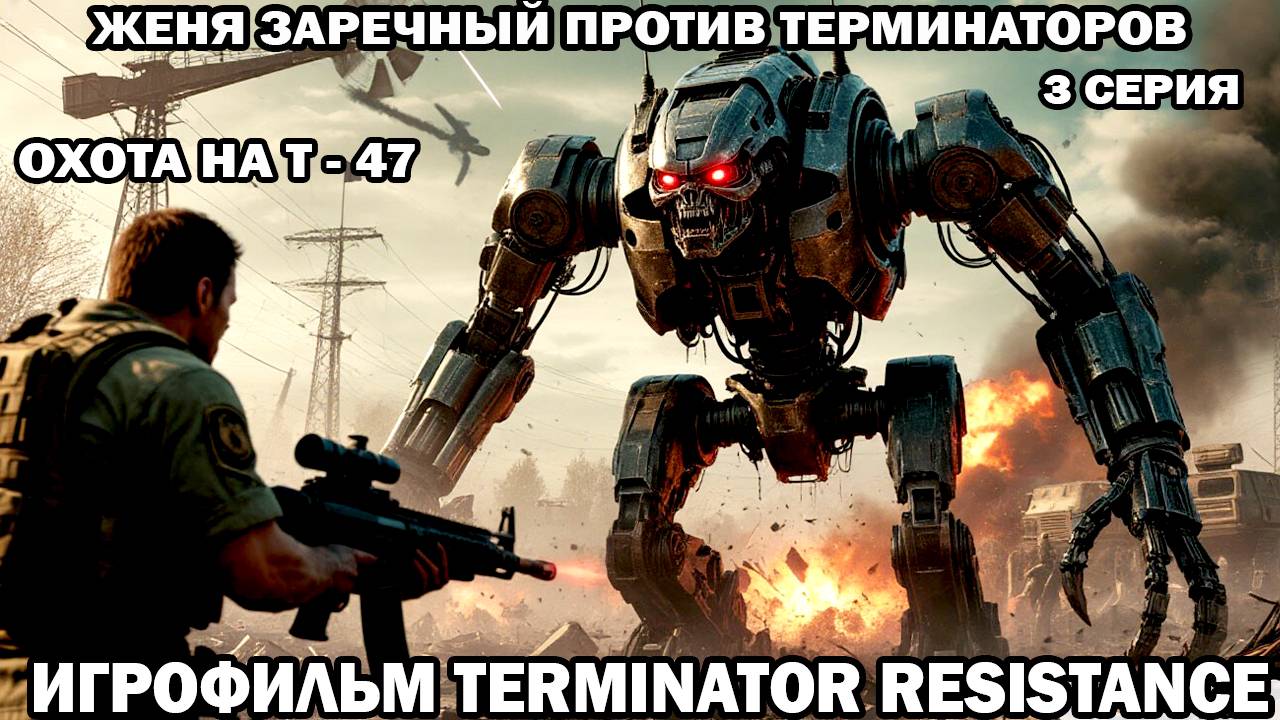 Terminator Resistance Женя Заречный против терминаторов война с роботами в будущем 3 серия