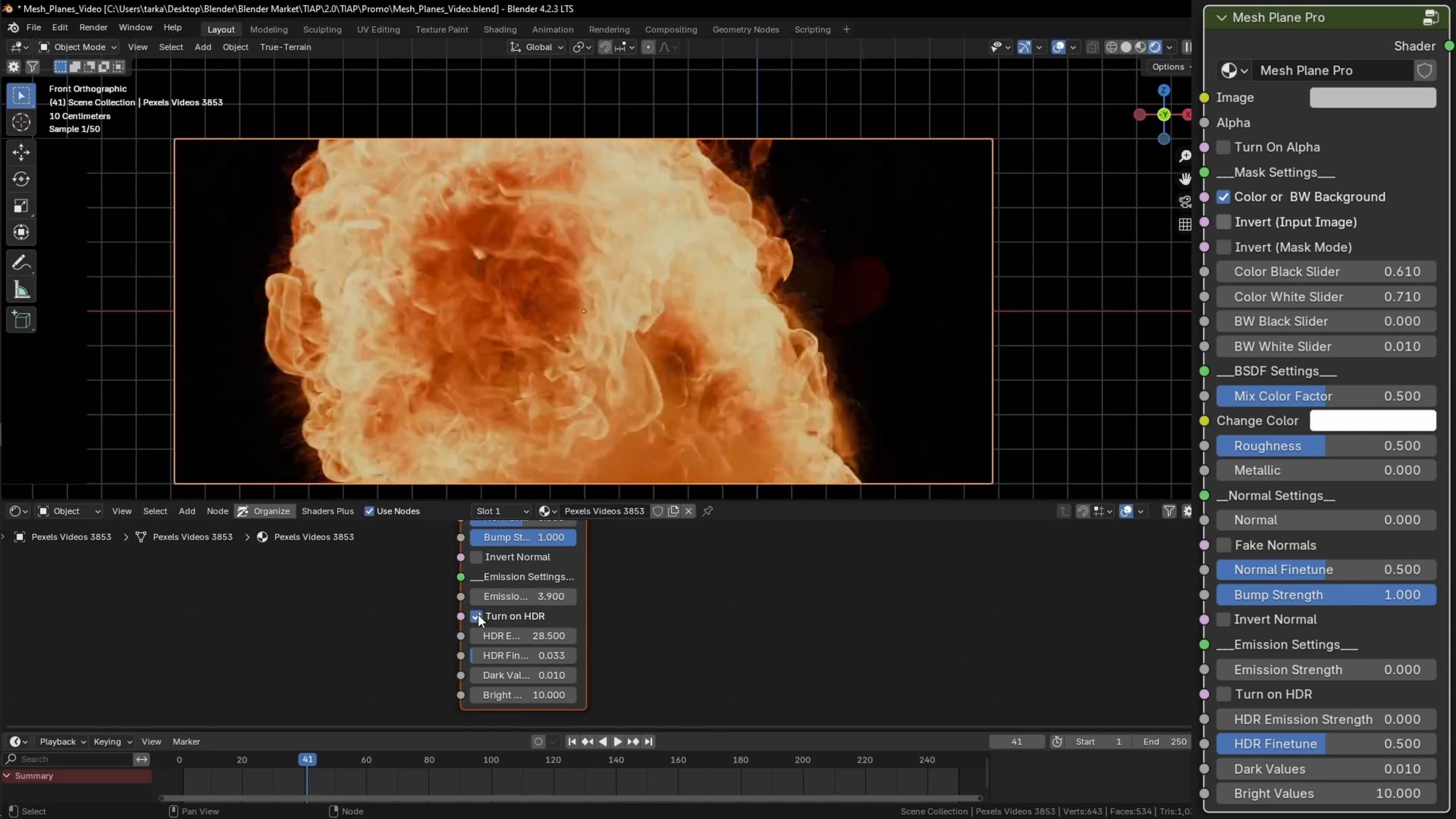 Blender Mesh Planes Pro