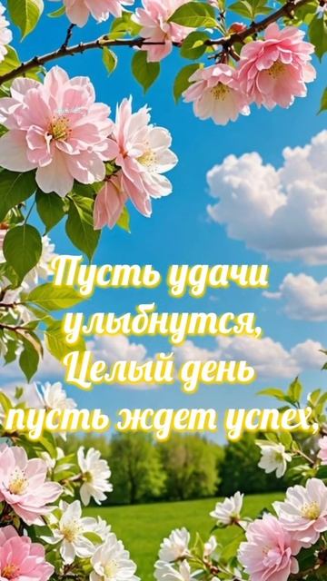 Чудесного дня. Музыкальная открытка пожелание.