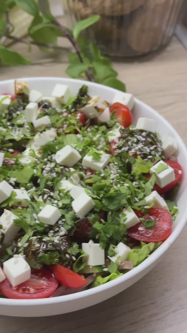 Летний салат. Вкусный и полезный высокобелковый салат с фетой, языком и чечевицей