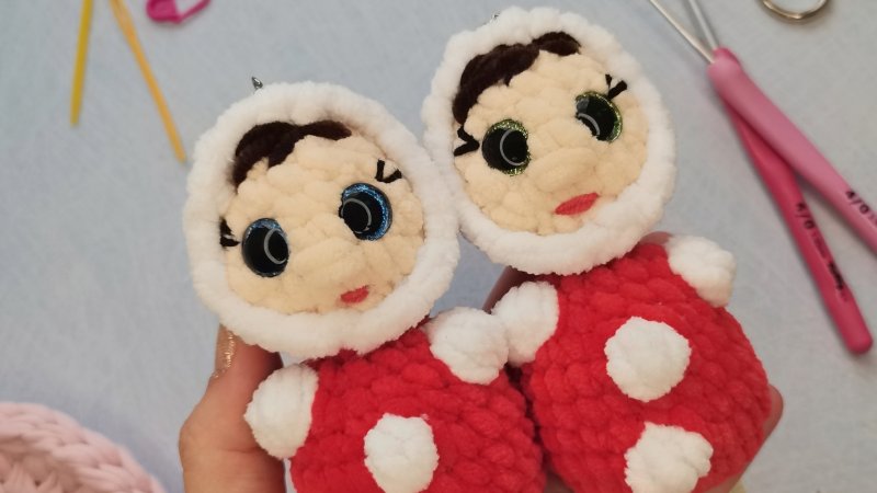 Озорная Неваляшка из плюшевой пряжи😍🧶