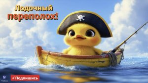 «Приключения Кеши-пирата: Лодочный переполох 🏴☠️😱🚤🎣💦»