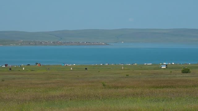 Соленое озеро Белё (Хакасия).