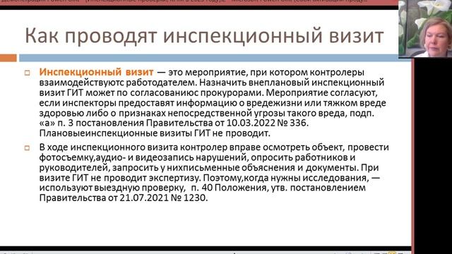 Инспекционный визит 2025 (ГИТ) - 3 часть из цикла "Контрольно-надзорные мероприятия"