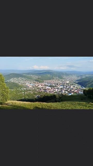 Горно-Алтайск с высоты птичьего полёта
