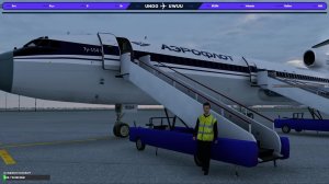 X-Plane 12, Ту154-б2, Vatsim, Omsk(UNOO) - Ufa(UWUU)
