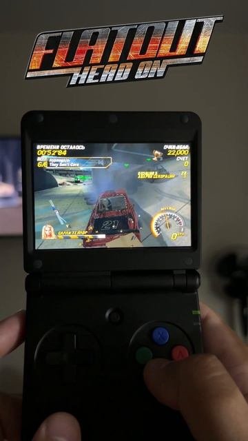 Anbernic RG34XX SP - Flatout: Head On (PSP Game Part 3) #anbernic #rg34xxsp #psp #flatout #derby