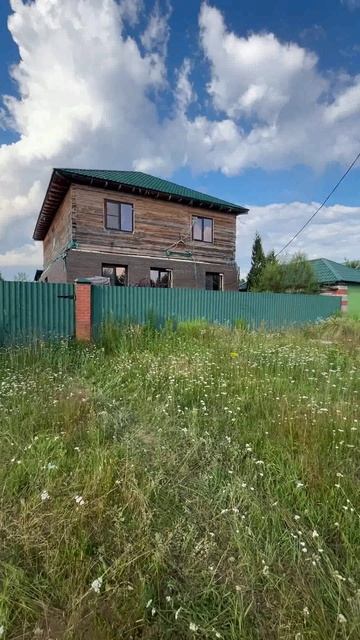 Продаётся новый жилой дом (все коммуникации) с гаражем и баней на участке 19.6 соток в д.Рыкулино