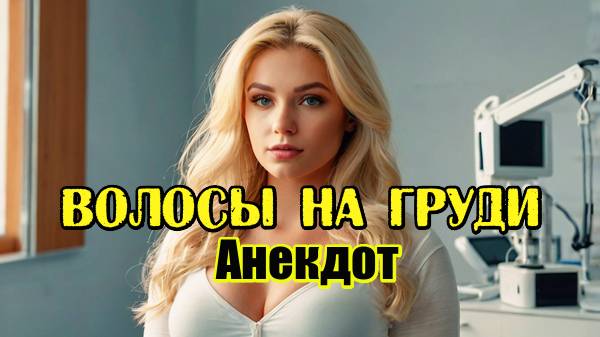 Волосы на груди у блондинки. Анекдот про блондинку и врача. Анекдот до слез.