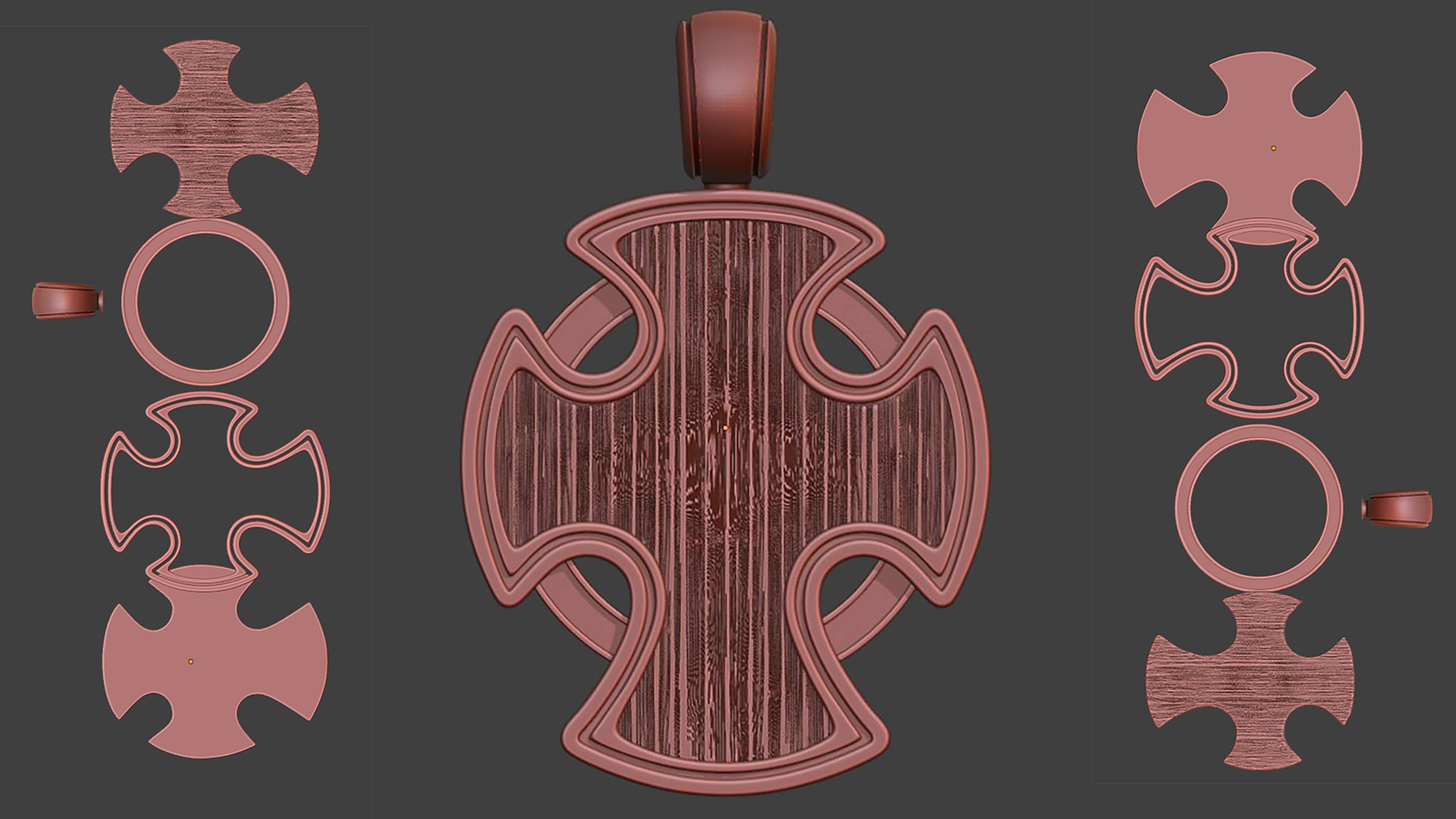 3-Д основа для будущего креста. файл obj.