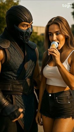 Саб Зиро в парке Москвы #морталкомбат #сабзиро #mortalkombat
