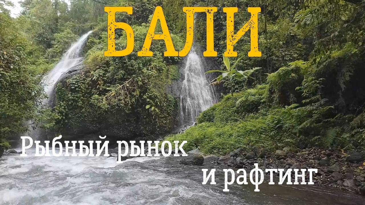 Бали экскурсия на рафтинг и рыбный рынок