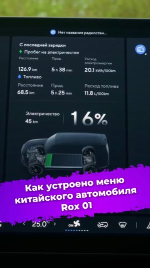 Как устроено меню китайского автомобиля Rox 01 #rox01 #авто #машина #ixbt