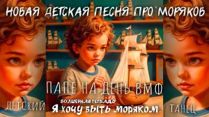 Волшебная тетрадь. "Я хочу быть моряком!". Новая детская песня для папы на День ВМФ.