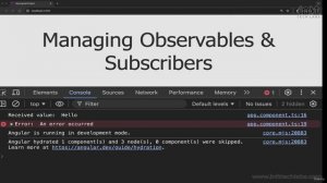 3 -Managing Observables & Subscribers