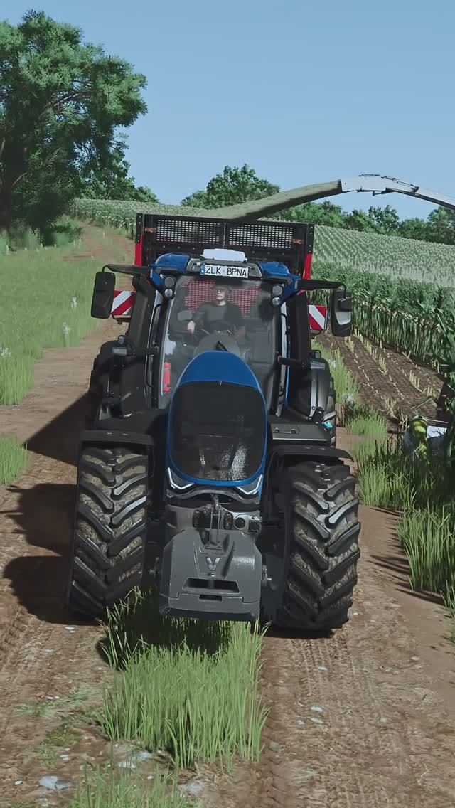 FS25 / Силос Claas Jaguar 900, Valtra S416