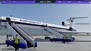 X-Plane 12, Ту154-б2, Vatsim, Ufa(UWUU) - Volgograd(URWW)