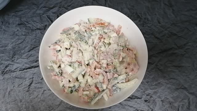 Легкий вкусный салатик