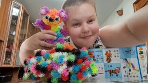 Леплю медведя из мягкого конструктора!