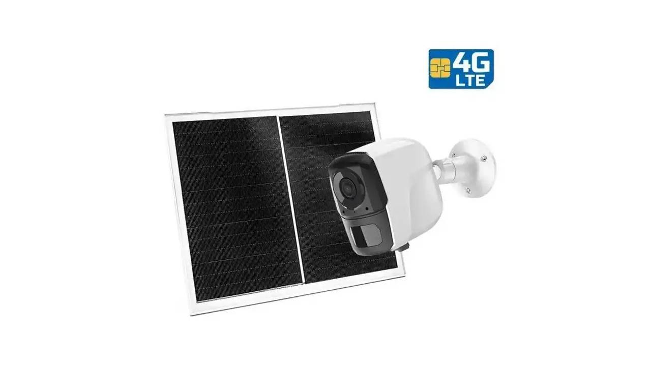 Уличная 4G мини камера с аккумулятором и солнечной панелью