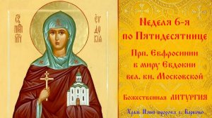 Неделя 6-я по Пятидесятнице. Божественная Литургия.
