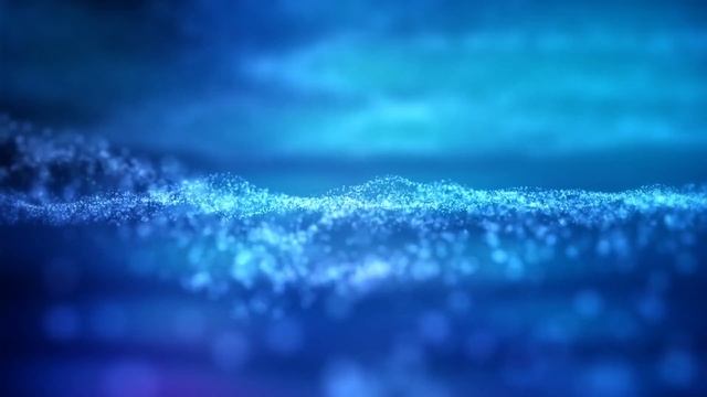 🌌 Магическое сияние. Синие частицы / Фоновый футаж