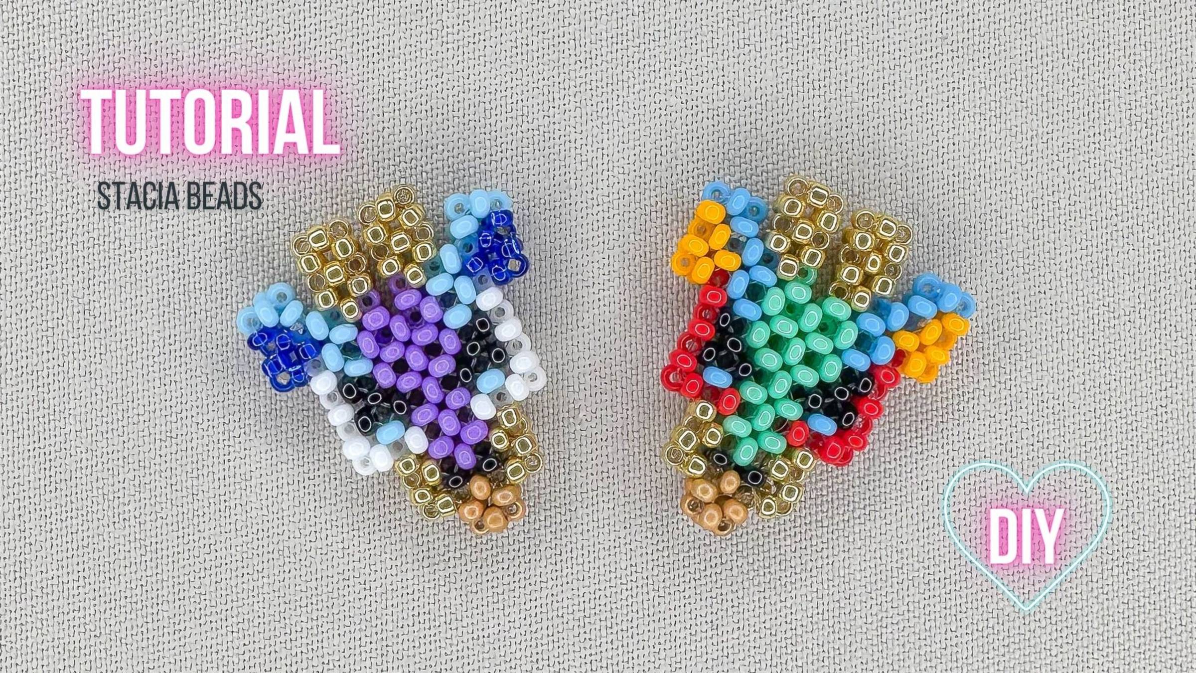Туториал : 2D Дракон из бисера крестиком. The beaded dragon