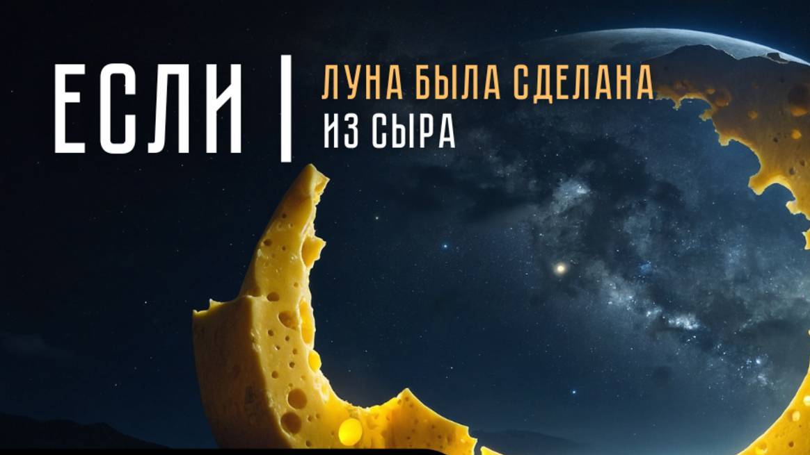 Что, если Луна была бы сделана из сыра — и начала бы таять