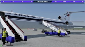 X-Plane 12, Ту154-б2, Vatsim, Ufa(UWUU) - Volgograd(URWW)