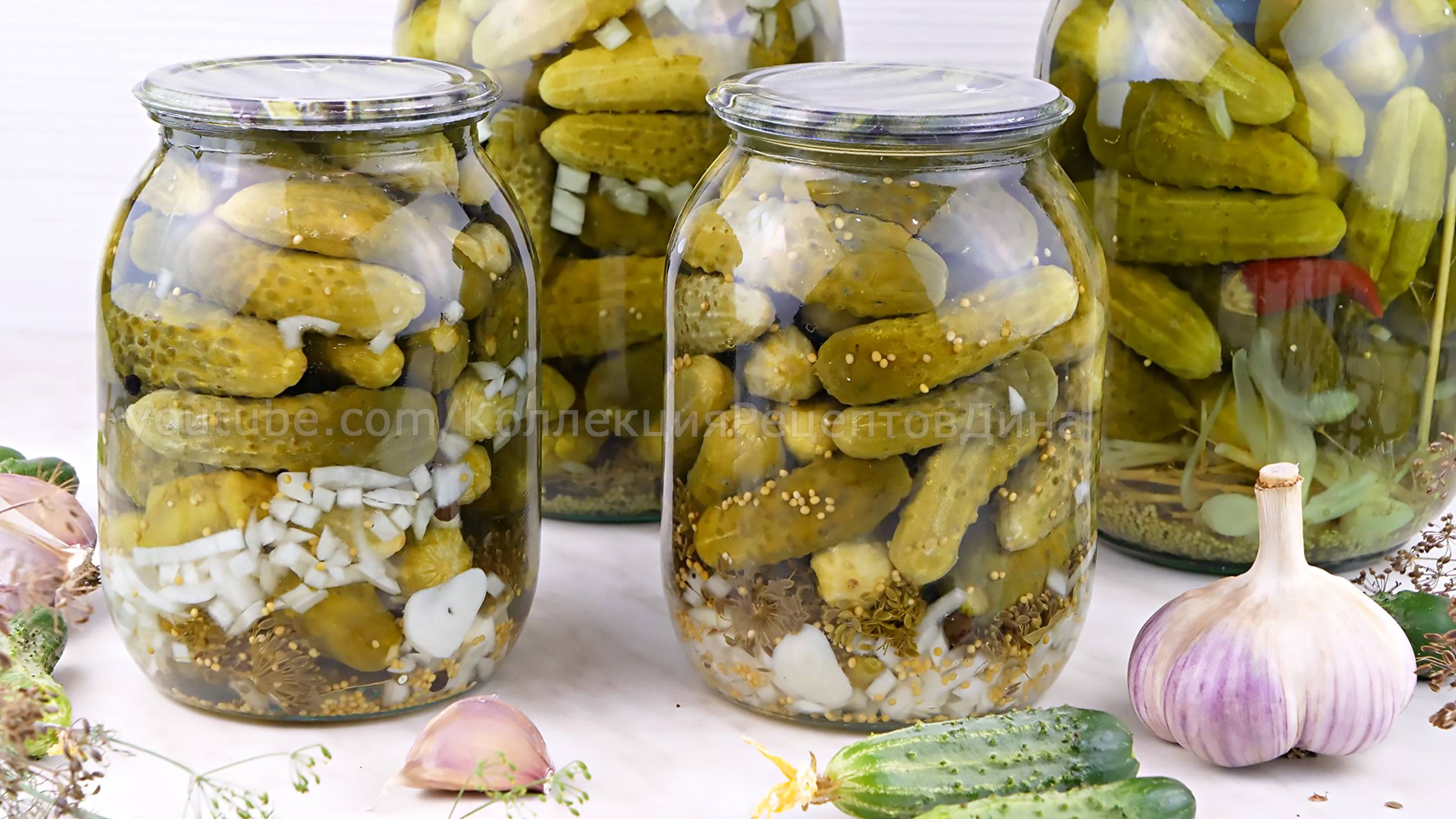 🥒Вкуснейшие маринованные корнишоны на зиму! Кисло-сладкие огурцы с горчицей без стерилизации!