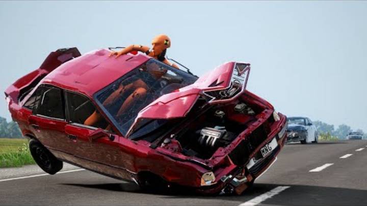 Beamng Drive — Реалистичные аварии с опрокидыванием