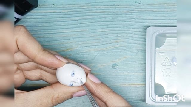 Снежная королева - раскрашиваем личико