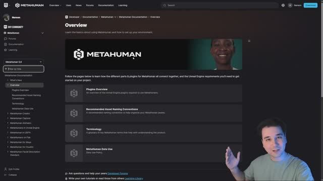 Metahuman Creator: с Нуля до Персонажа! | Гайд для Новичков для Unreal Engine 5.6