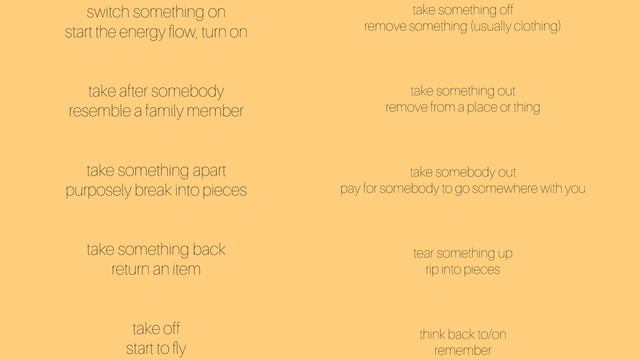 Фразовые Глаголы 19 Phrasal Verbs 19