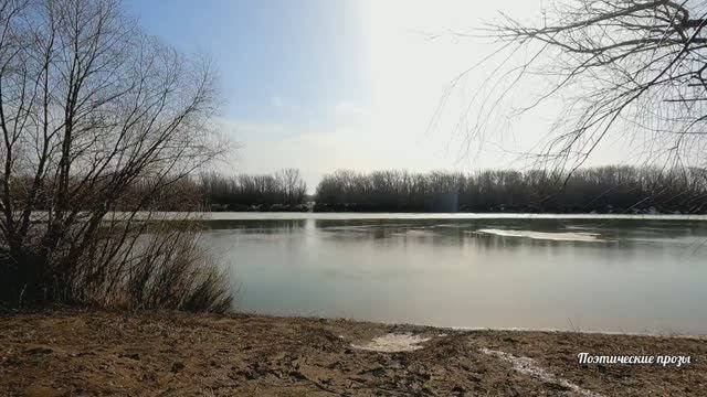 Река Урал в начале апреля! Разрушается набережная! На связи Актобе!