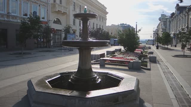 Фонтаны Самары • Улица Ленинградская. Июль 2020. Видео 2.