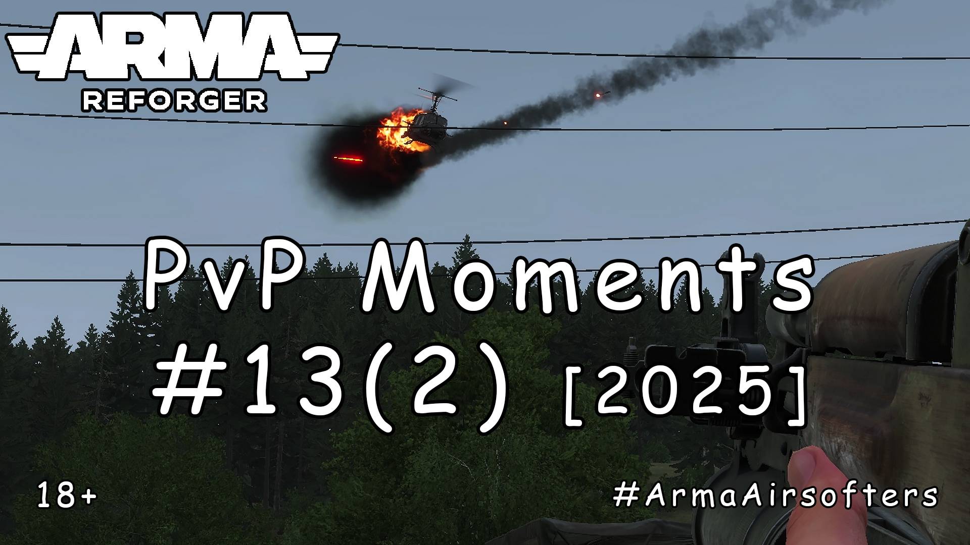 ARMA Reforger - PvP моменты #13 (2) - Вертолетопад [2025]