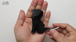 Кошка оригами из листа бумаги. Бумажный кот оригами своими руками