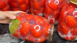 ПРОСТО ЗАЛИВАЮ КИПЯТКОМ! Помидоры под снегом! Закрываю по 50 банок! Невероятно вкусный рецепт!