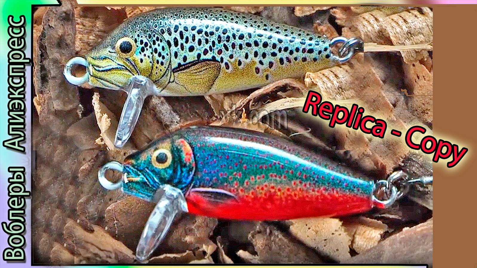Копия -	Rapala Countdown CD01 (от B&U) (Натур.цвета) Тонущий Ультрайлайт воблер (Форель/Окунь) - Али