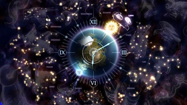 ФУТАЖ  Зодиакальные часы