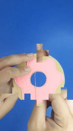 Игольница-пончик: мастер класс по изготовлению из фетра #как_сделать #diy