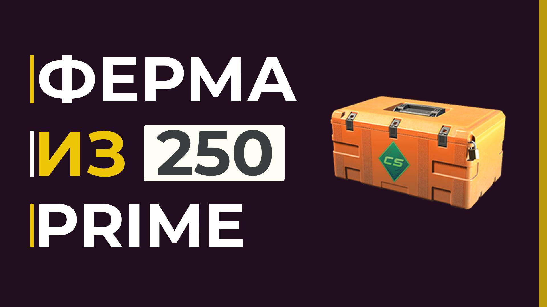 СКОЛЬКО ЗАРАБОТАЛ С 250 ПРАЙМАХ | ФЕРМА В CS2 2025 ГОДУ #4