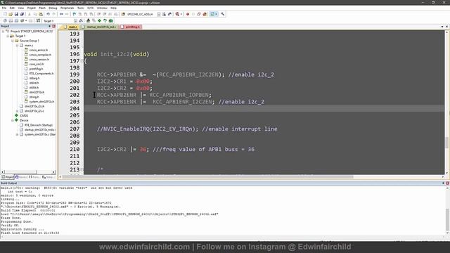 Программирование STM32 I2C CMSIS - пример с 2K EEPROM AT24C02