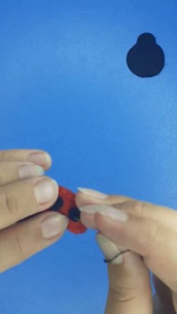 Божья коровка из фетра: стильный аксессуар для ключей #diy #как_сделать #из_фетра